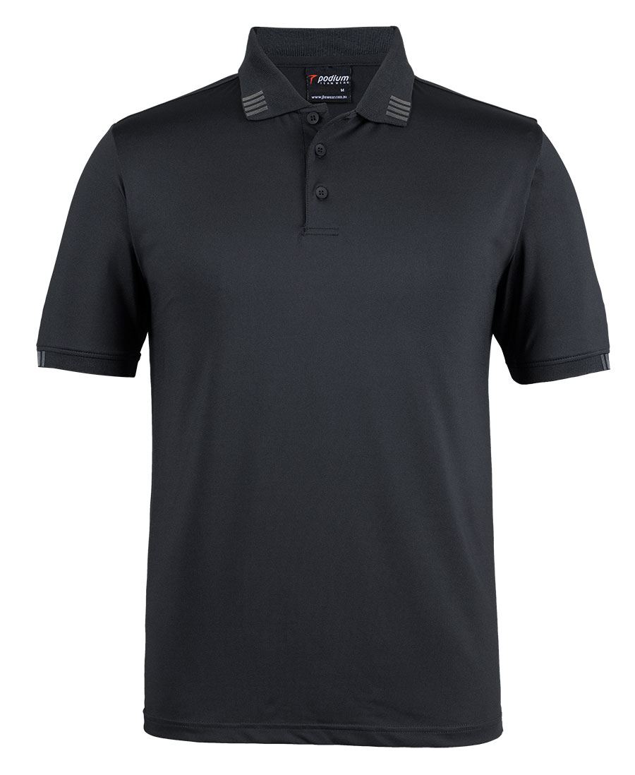 Podium 4 Stripe S/S Stretch Polo