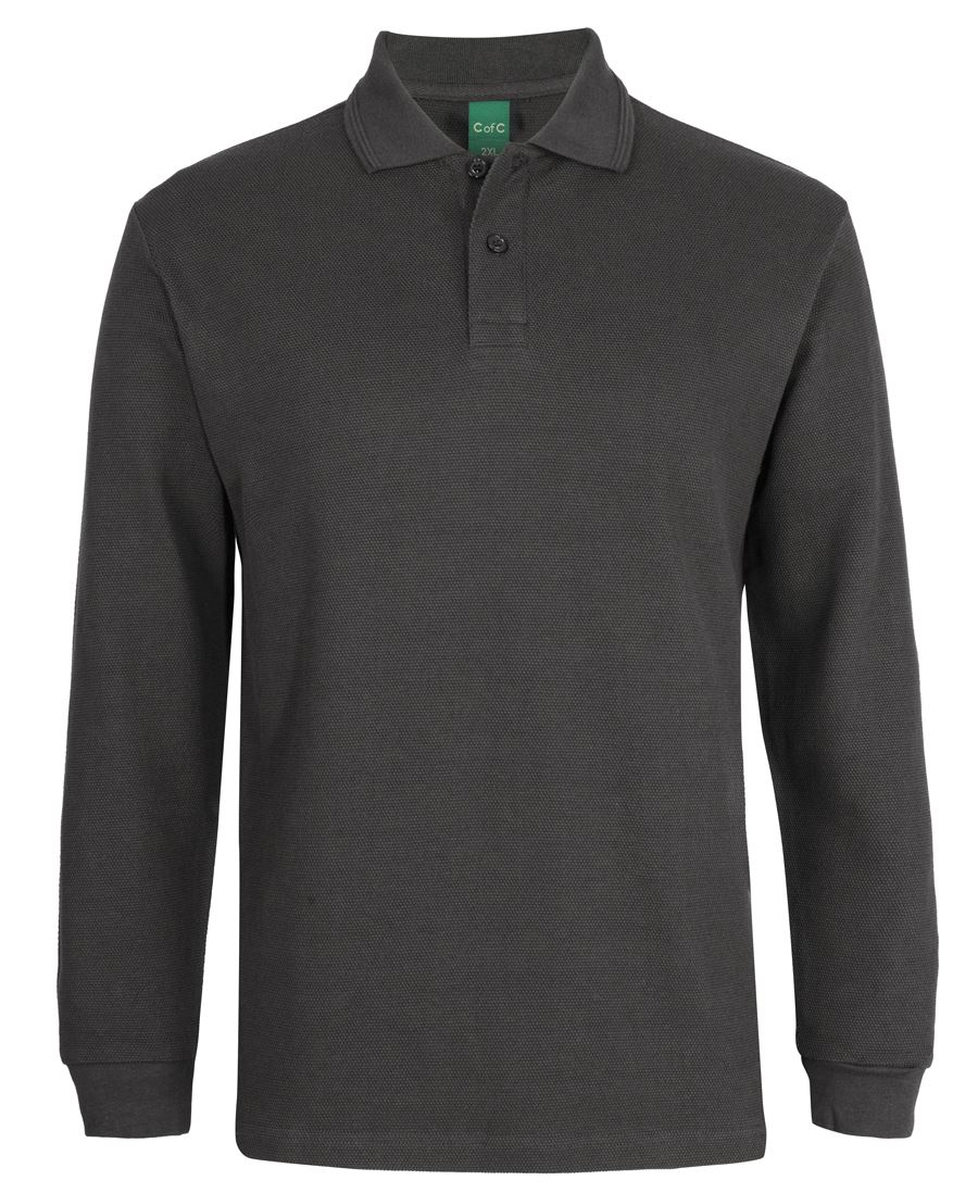 C of C 320g L/S Popcorn Cotton Polo