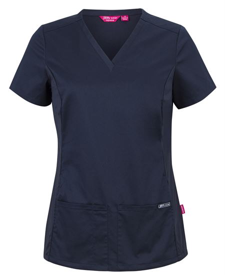 JB's Ladies Premium Stretch Panel Scrub Top